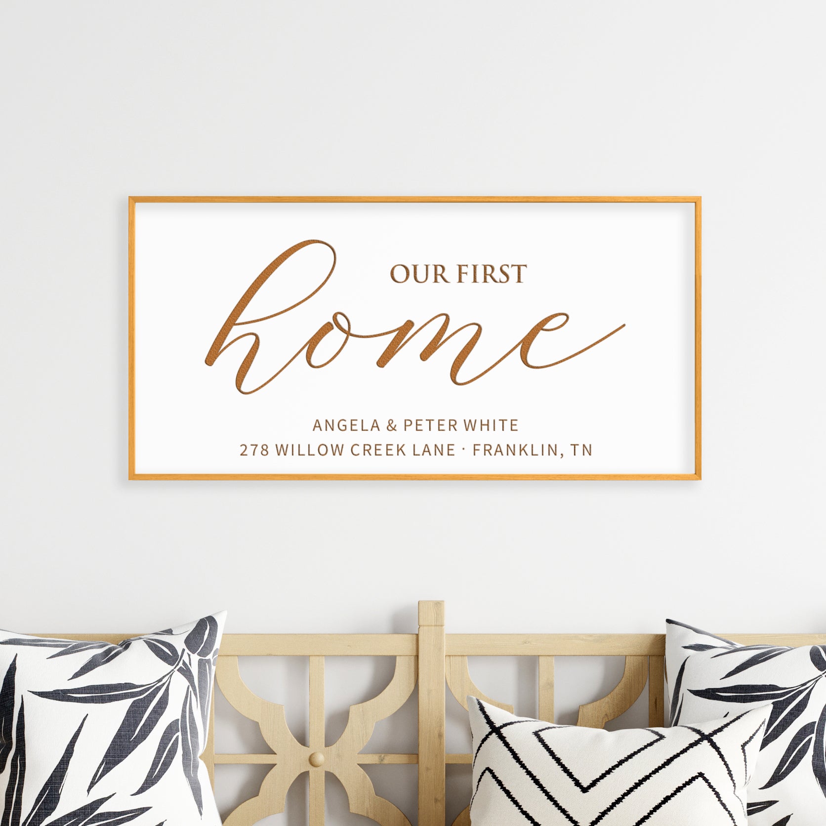 Personalized “Our First Home” Sign – A Beautiful Start to Your Forever